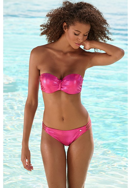 Metallic Bandeau Bikini Top Lascana