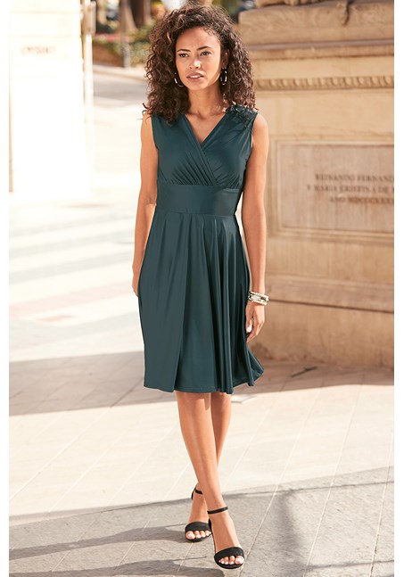 Sleeveless Wrap Look Dress | LASCANA